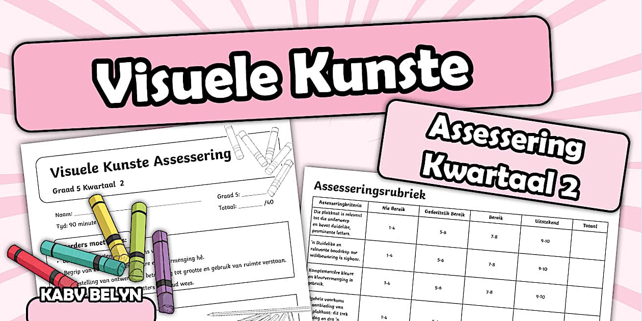 Gr5 LV– Kwartaal 2 – Visuele Kunste Assessering (KABV Belyn)