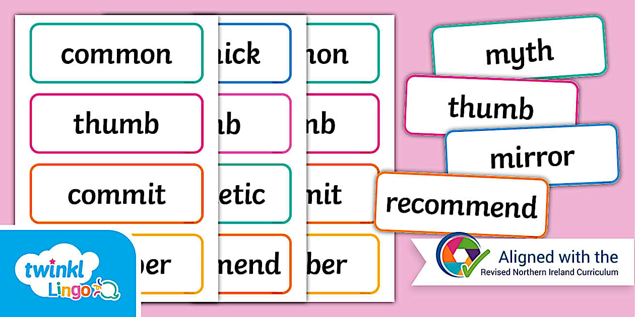 Linguistic Phonics Stage 5/6 Phase 4a 'm' Sound Word Cards
