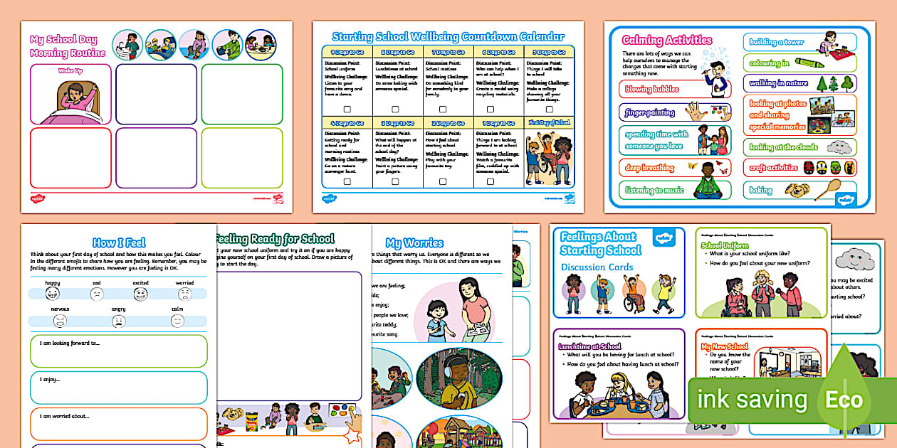 I Am School Ready EYFS Wellbeing Activity Pack - Twinkl