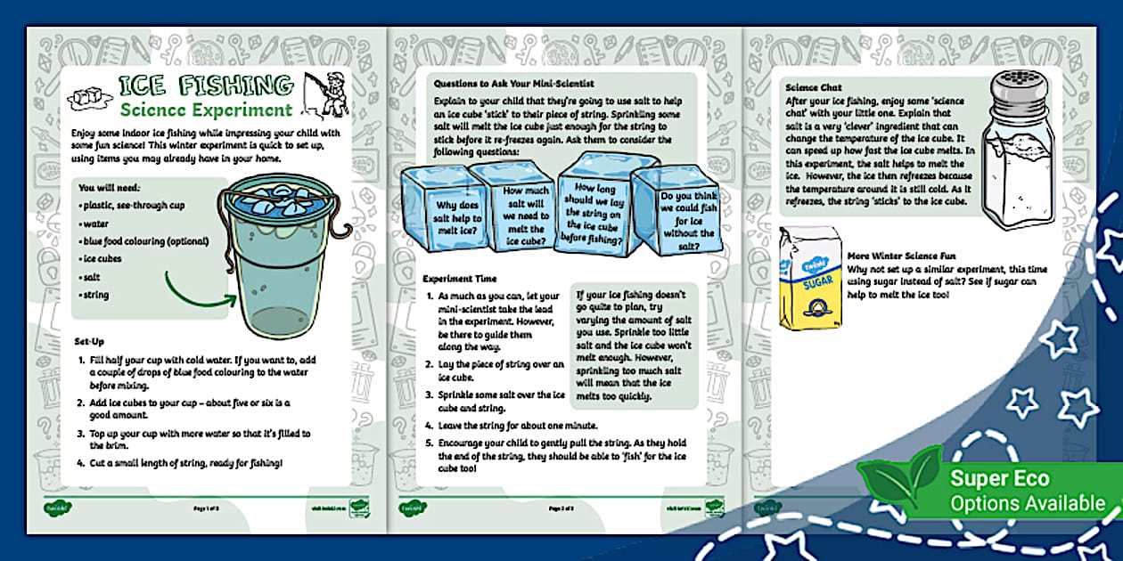 Ice Fishing Science Experiment (teacher made) - Twinkl