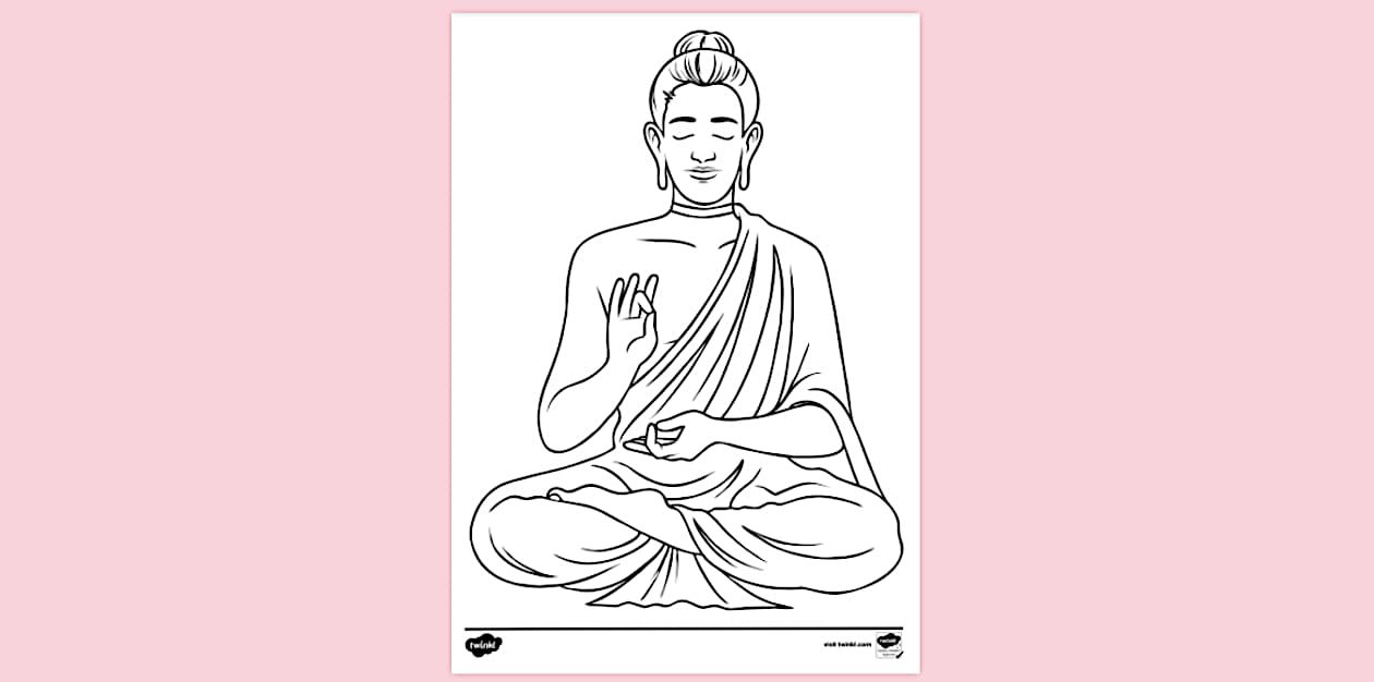 Buddha Colouring Page | Colouring Sheets (teacher made)