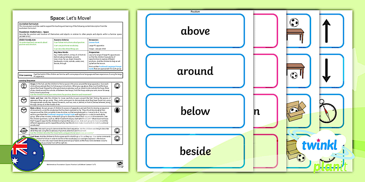 Foundation Space: Position Lesson 1 (teacher made) - Twinkl