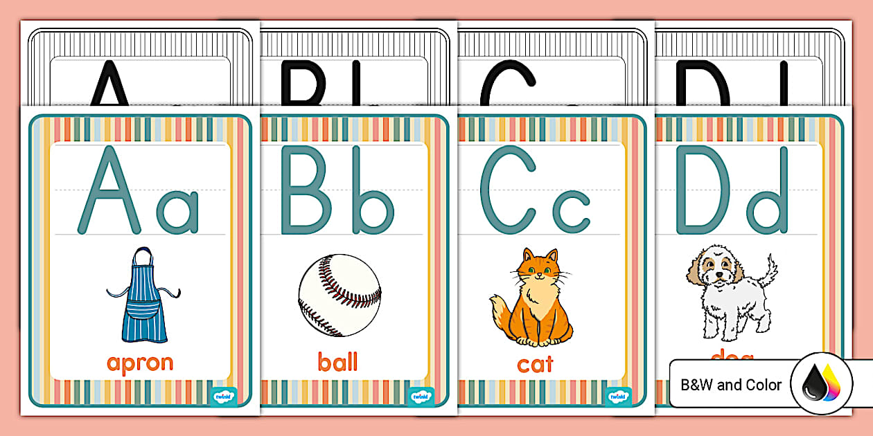 Geometric Boho Theme Alphabet Posters (teacher made)