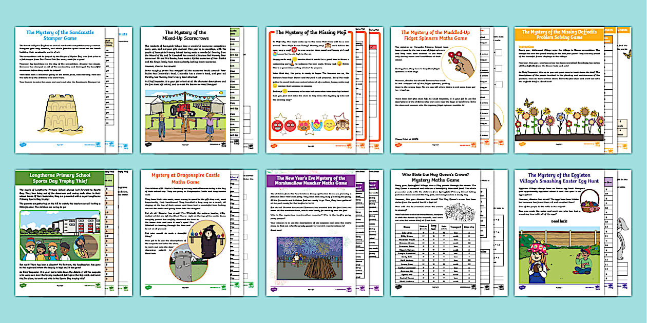 Mystery Maths Games Australian Resource Pack (teacher made)