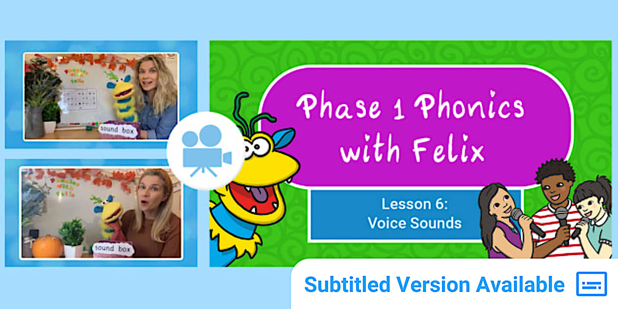 Voice Sound Activities | Phase 1 Phonics Lesson 6 Video