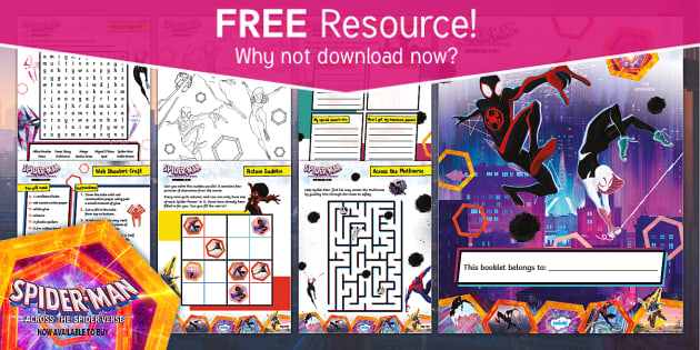 FREE Spider-Man™: Activity Booklet for K-2nd Grade