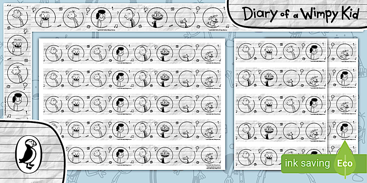 FREE! - Diary of a Wimpy Kid: Display Borders (teacher made)