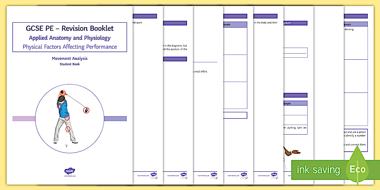 GCSE PE: Movement Analysis Revision Booklet - Twinkl