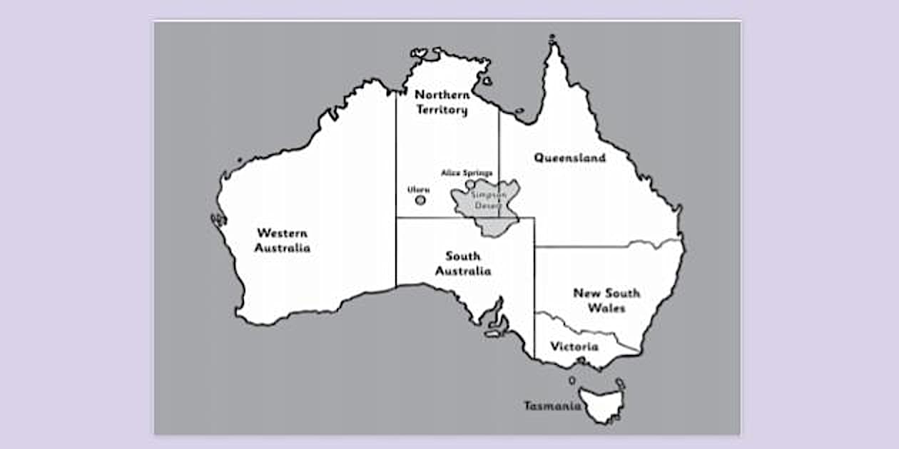 Uluru Map Colouring Sheet | Colouring Sheets (teacher made)