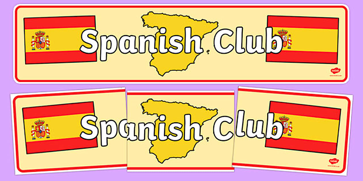 Spanish Club Display Banner