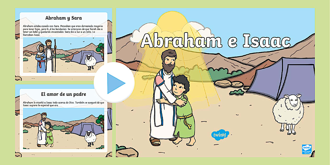 Powerpoint: Abraham e Isaac | Materiales Educativos Twinkl