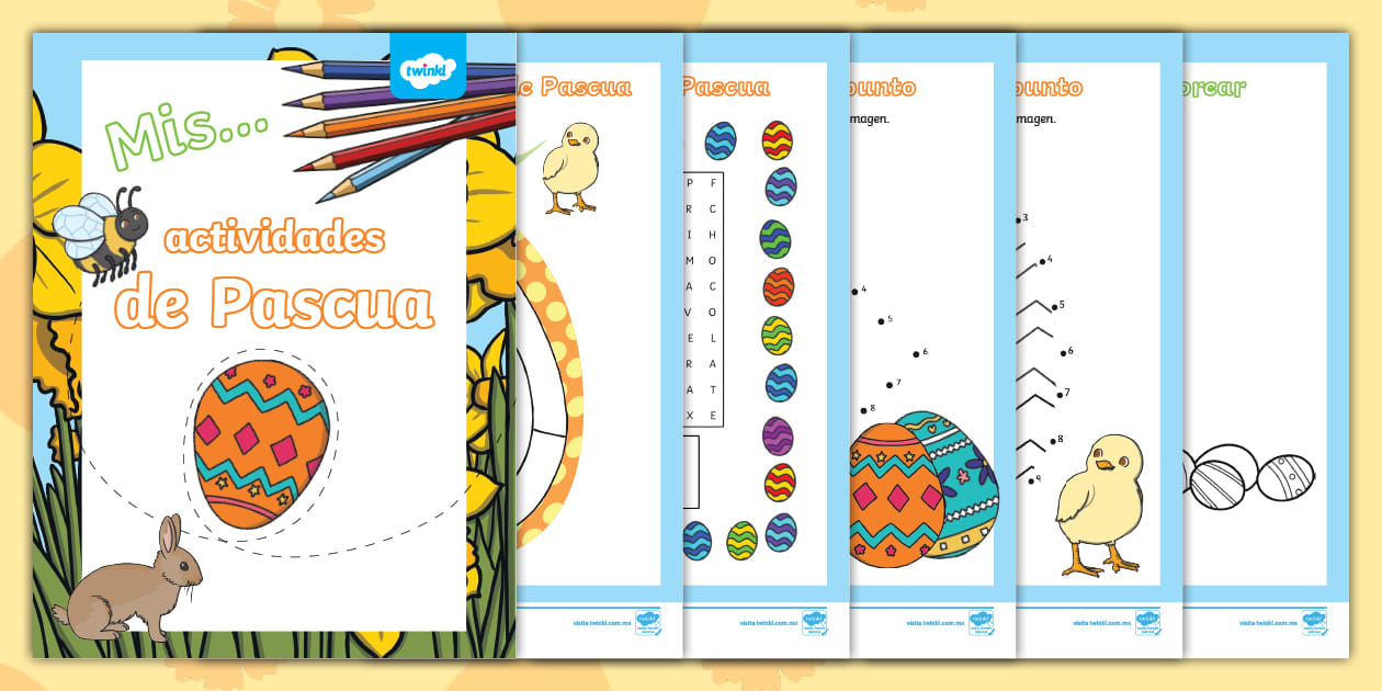Actividades de Pascua - cuadernillo (Teacher-Made) - Twinkl