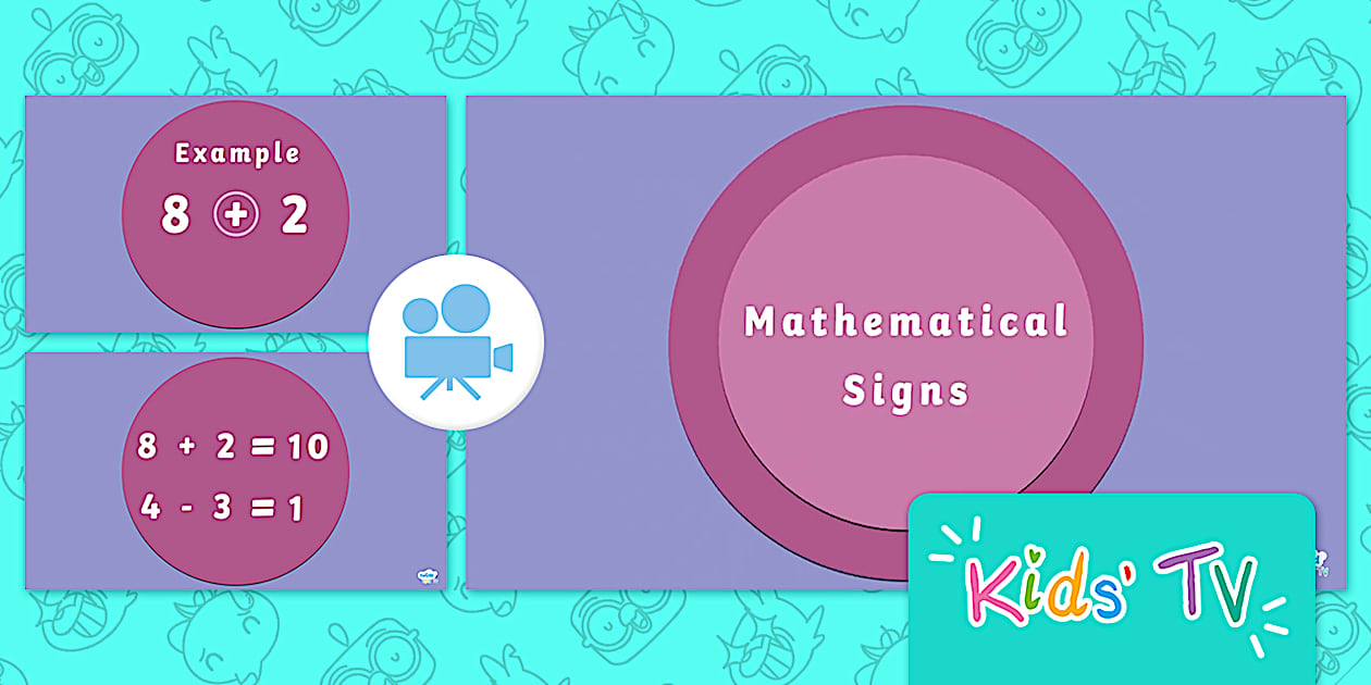 👉 Using Mathematical Symbols - Video Activity for Kids