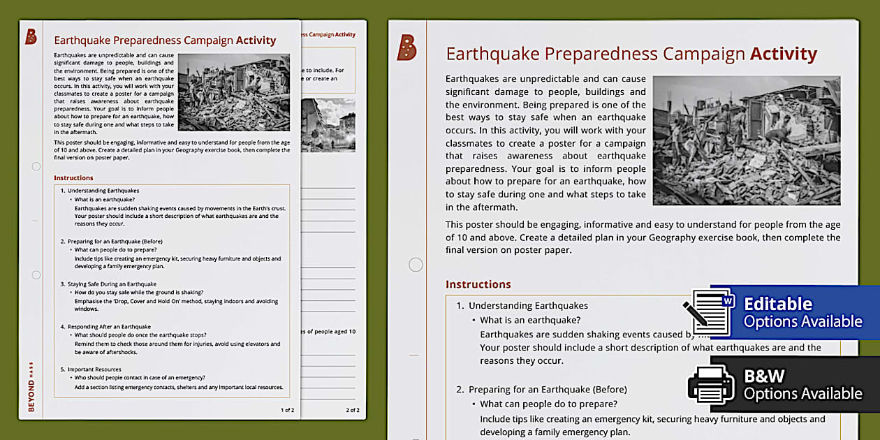 Earthquake Preparedness Campaign