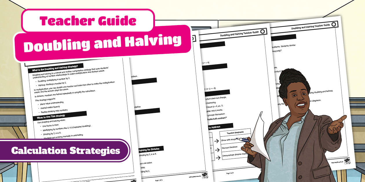 Doubling and Halving Teacher Guide