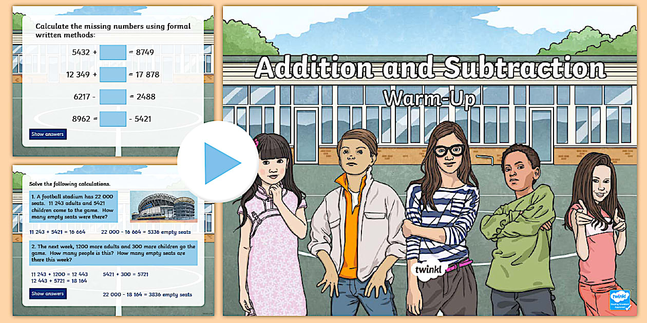 Year 5 Addition and Subtraction Maths Warm-Up PowerPoint