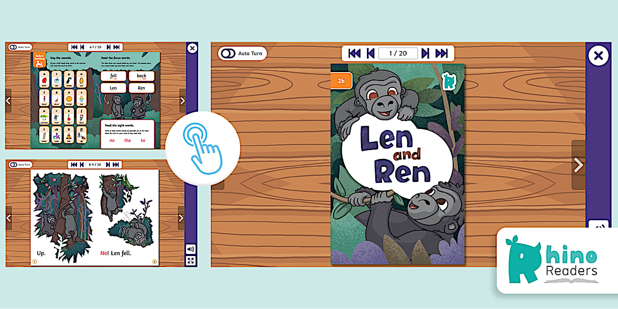 Level 2b Decodable Readers: Len and Ren (teacher made)