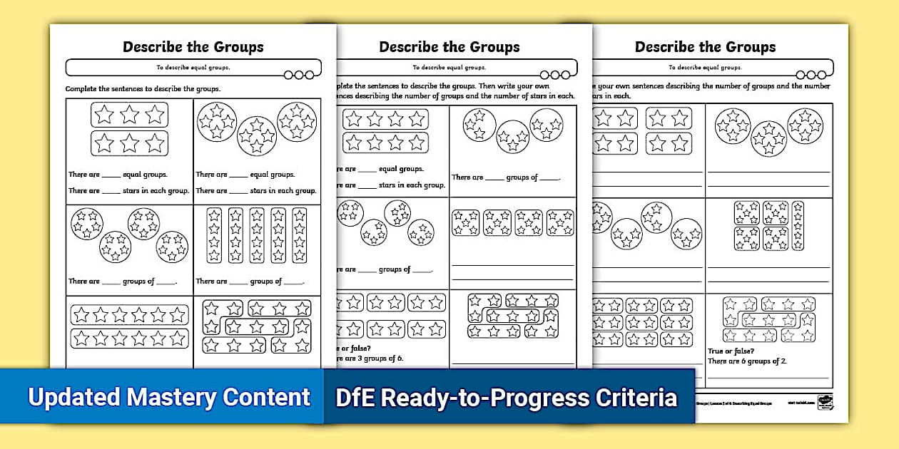 👉 Describe the Groups PlanIt Maths | Groups of Maths | Twinkl