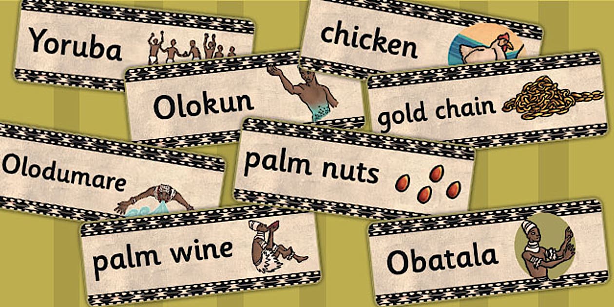 Kingdom of Benin: Yoruba Creation Story Word Cards - Twinkl