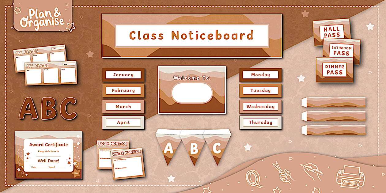Classroom Display Pack | Desert Boho (teacher made) - Twinkl