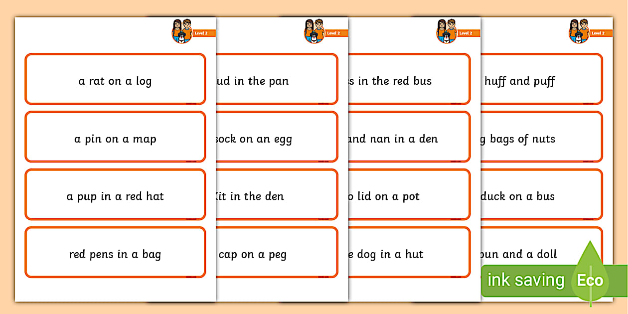 Level 2 Dictation Captions - Twinkl Phonics - Writing - EYFS