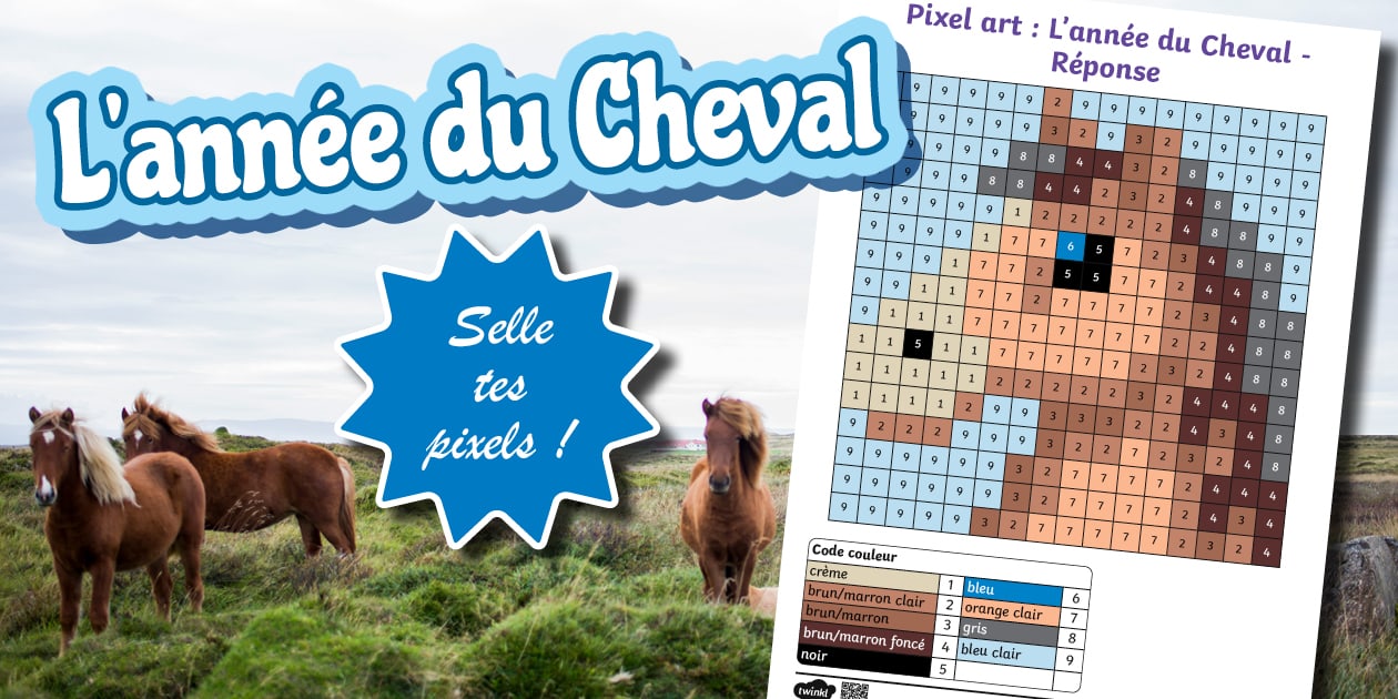 Pixel art : L'année du Cheval
