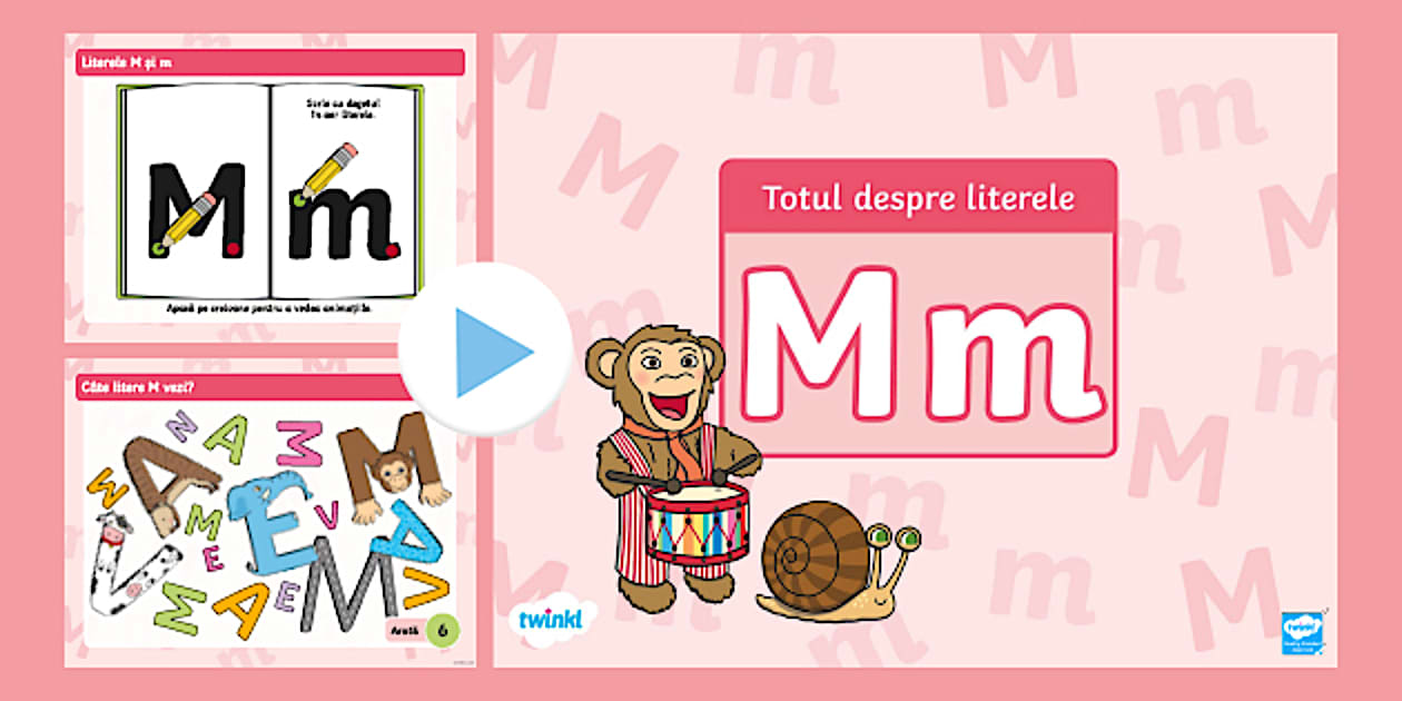 Totul despre litera M – Prezentare PowerPoint