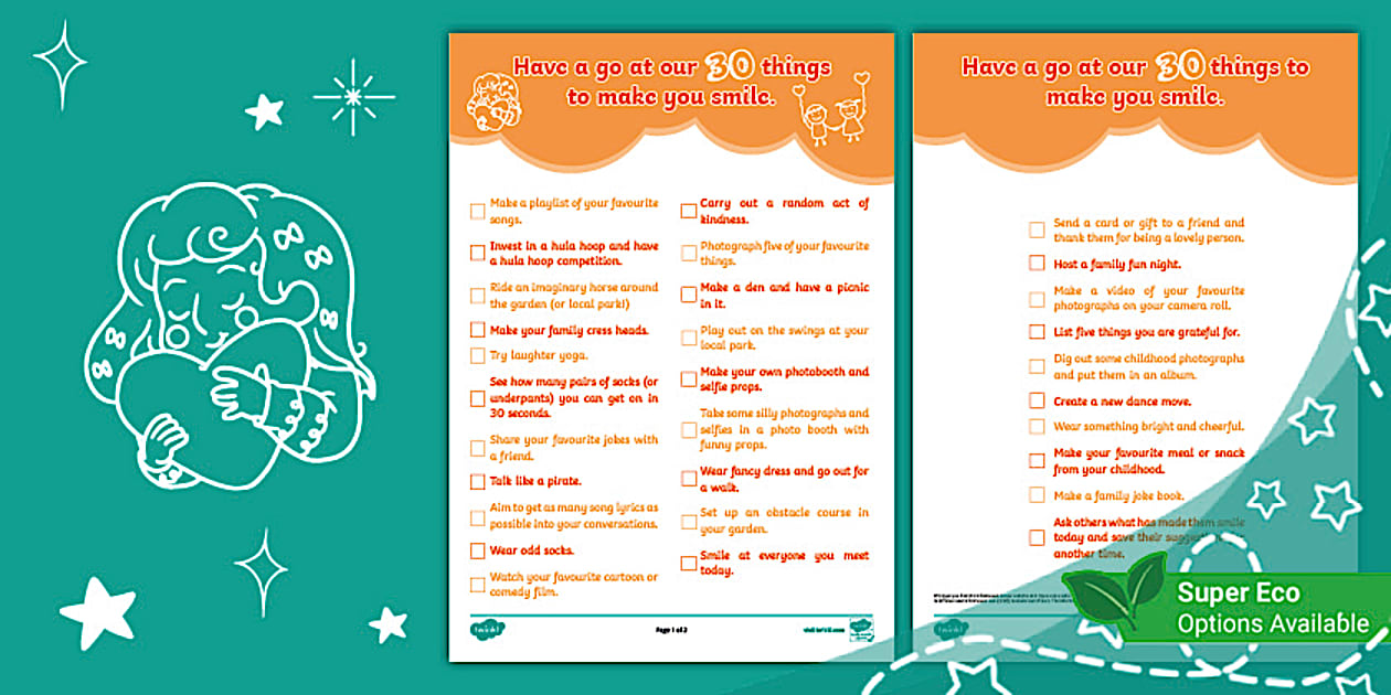 30 Day Smile Challenge (Teacher-Made) - Twinkl