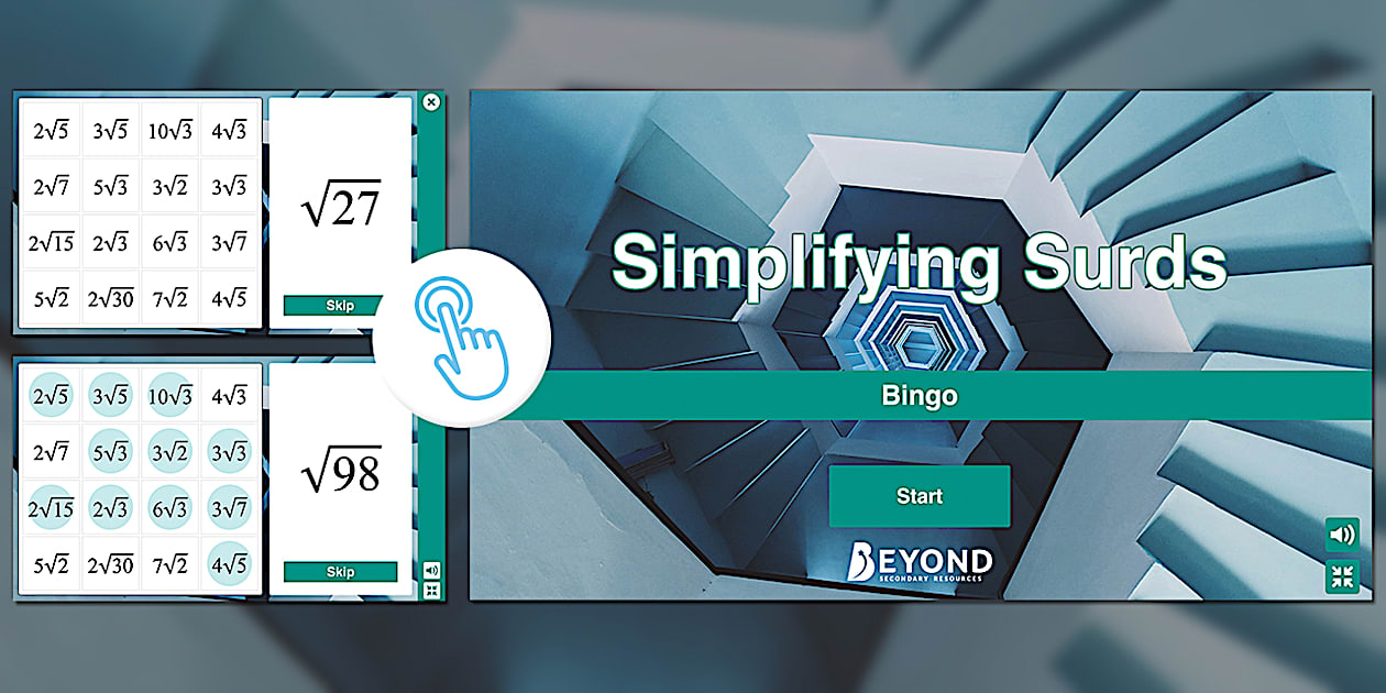 👉 Simplifying Surds Bingo (teacher made) - Twinkl
