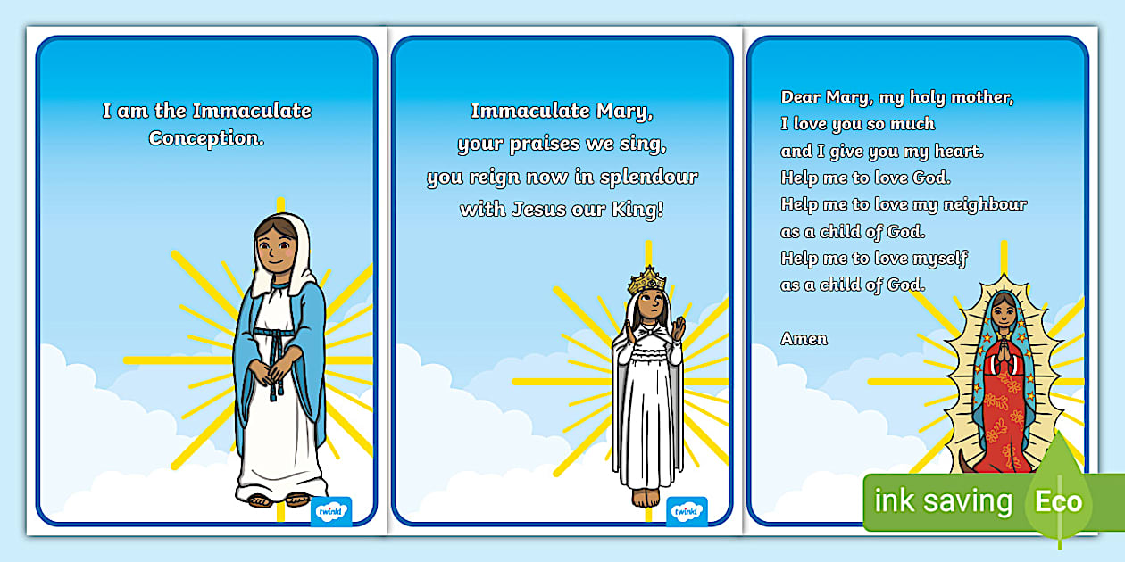 Feast of the Immaculate Conception Display Posters - Twinkl