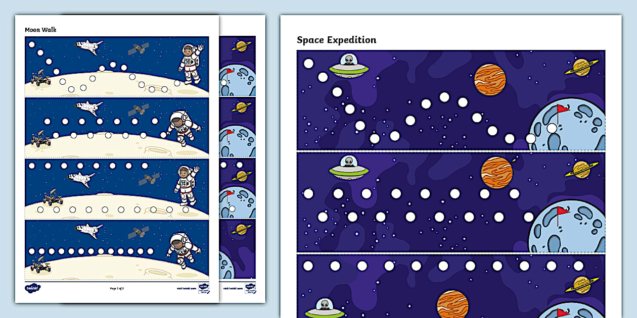Space Hole Punch Fine Motor Skills Activity (Teacher-Made)