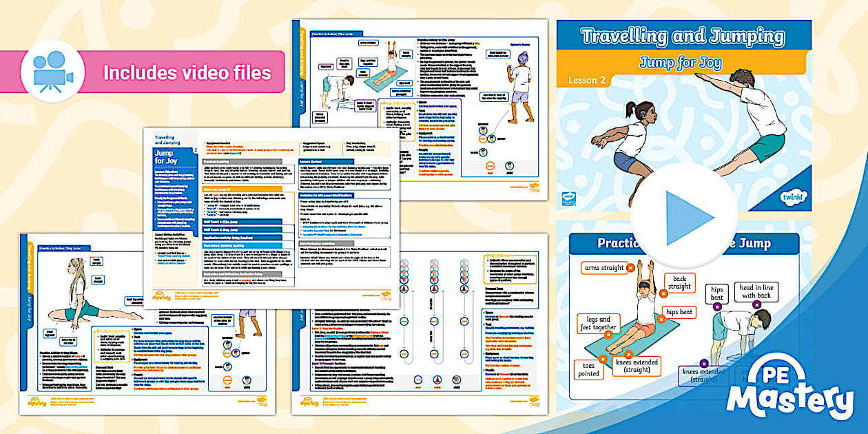 PE Mastery: Year 5 Gymnastics Lesson - Jump for Joy - Twinkl