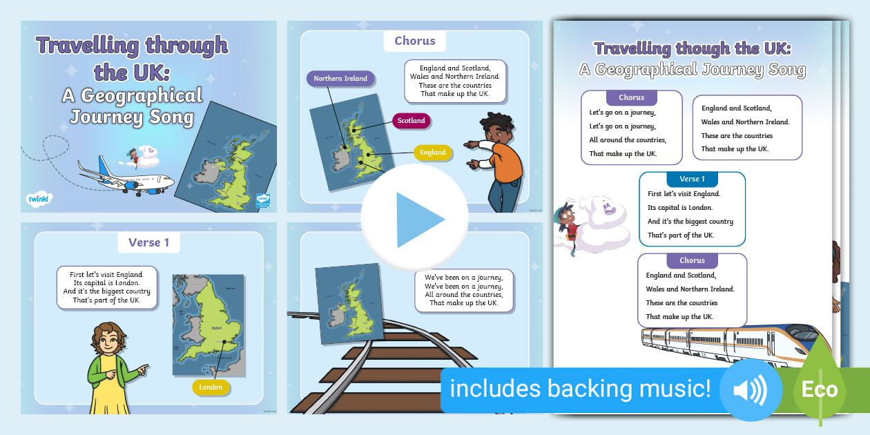 👉 Travelling Through the UK - A geographical journey through song