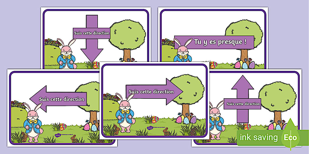 Apprendre à se diriger pendant une chasse aux œufs - jeu