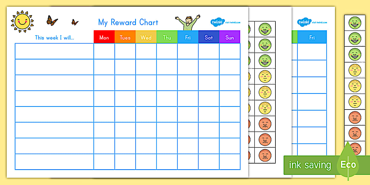 My Reward Chart Display Posters - Reward Chart for Kids