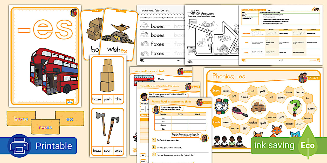 Grade 2 Phonics Pack -es
