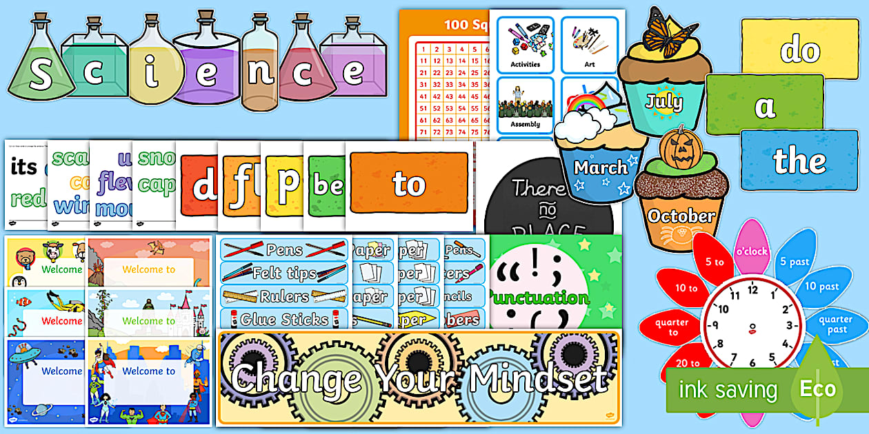 KS1 Ultimate Classroom Set Up Bumper Resource Pack - Twinkl