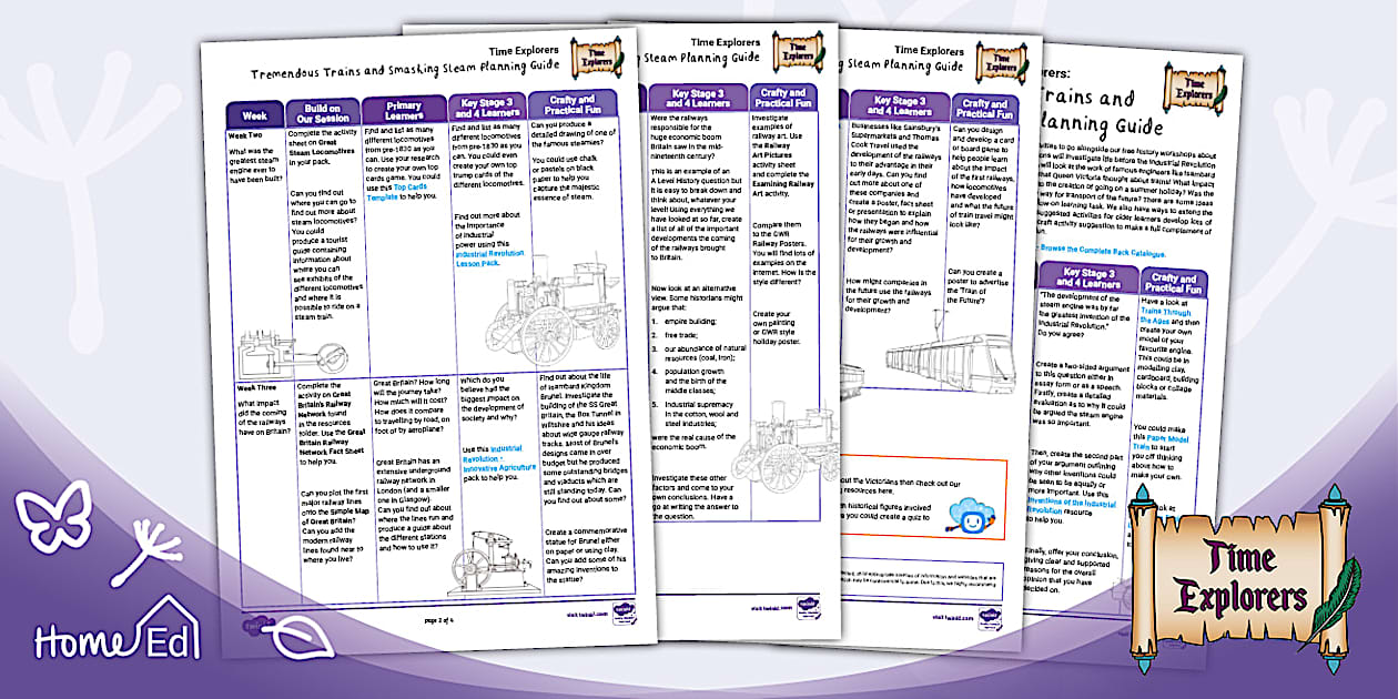 Time Explorers: Tremendous Trains & Smashing Steam Planning Guide