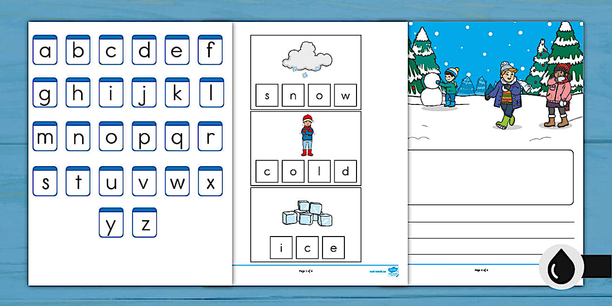 Winter Word Building (teacher made) - Twinkl