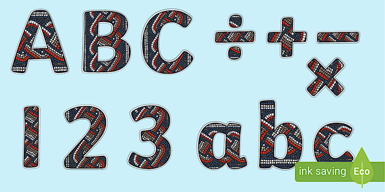 Mosaic Display Lettering | Twinkl Display Resources - Twinkl
