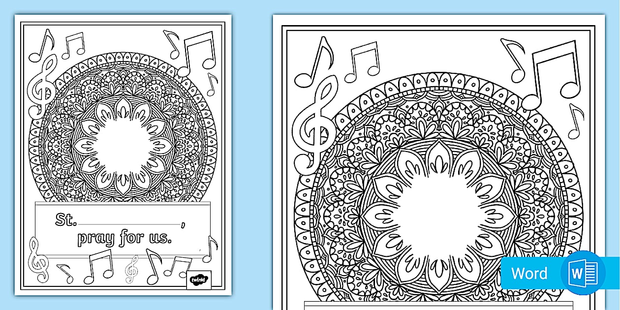 Litany of Saints Mindfulness Coloring | Saints | Twinkl USA