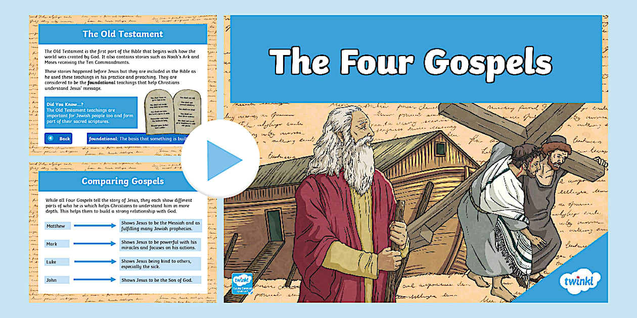 The Four Gospels PowerPoint (teacher made) - Twinkl