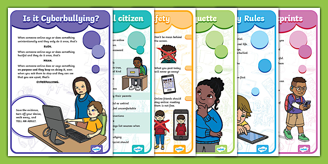 Coding and Robotics Online Safety Posters (teacher made)