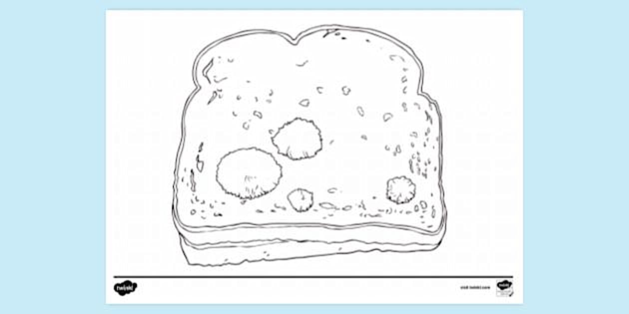 Mouldy Bread Colouring | Colouring Sheets (teacher made)