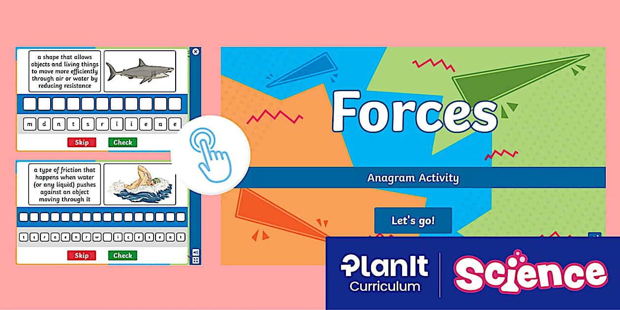 Forces Anagram Activity - Twinkl
