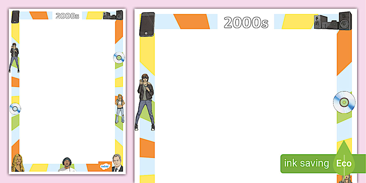 2000s Poster Template (Teacher-Made) - Twinkl