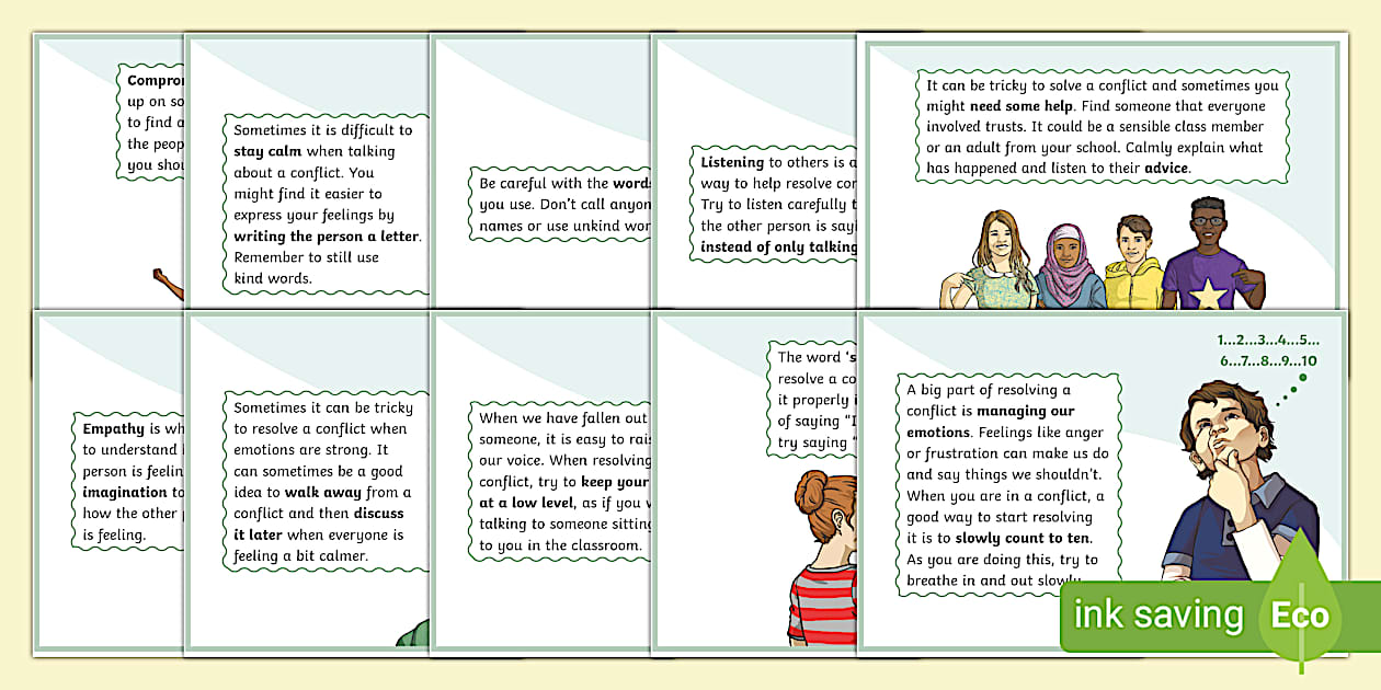 KS2 Resolving Conflict Display Posters (teacher made)