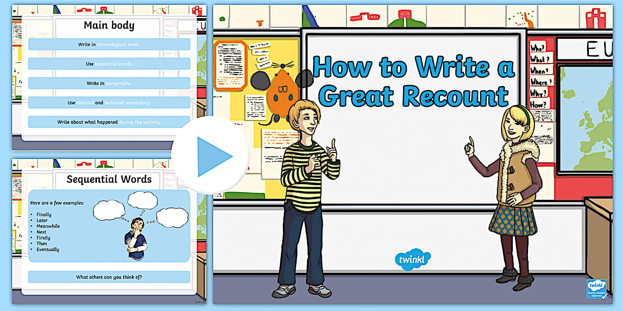Writing a Recount KS2 PowerPoint (teacher made) - Twinkl