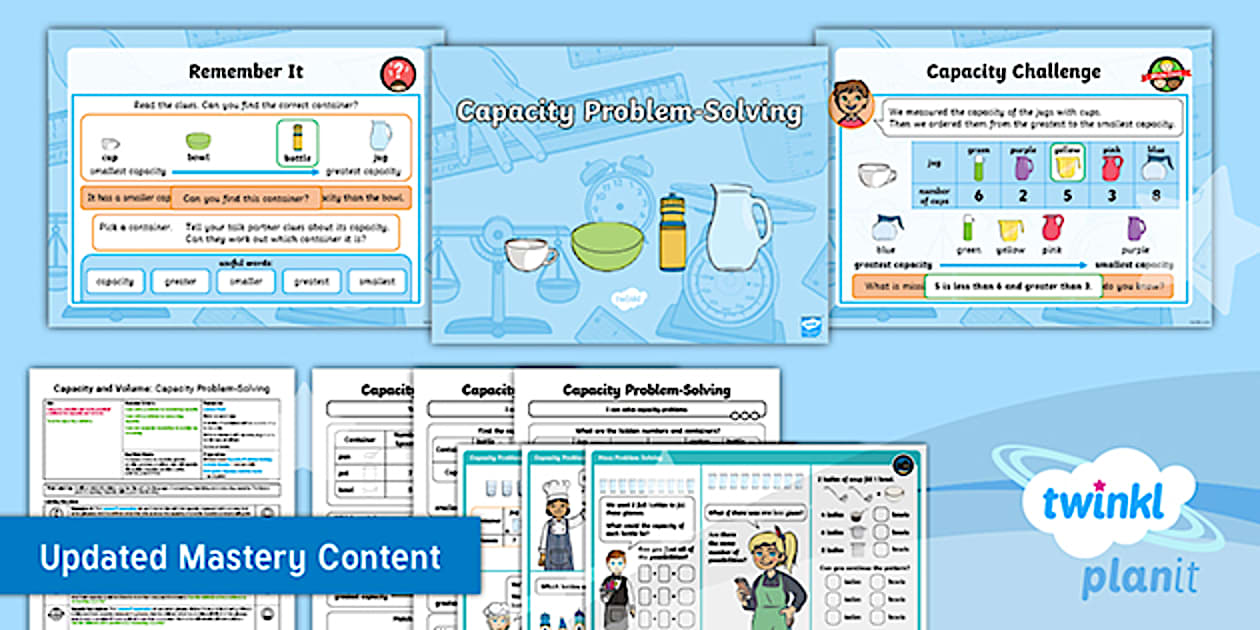 👉 Year 1 Capacity and Volume PlanIt Maths Lesson 4