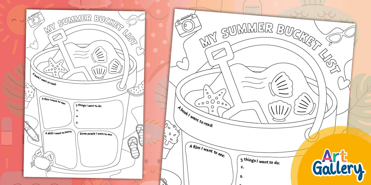 My Summer Bucket List (teacher made) - Twinkl